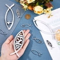 9Pcs Acrylic Jesus Fish Waterproof Car Stickers with Plastic Self ...