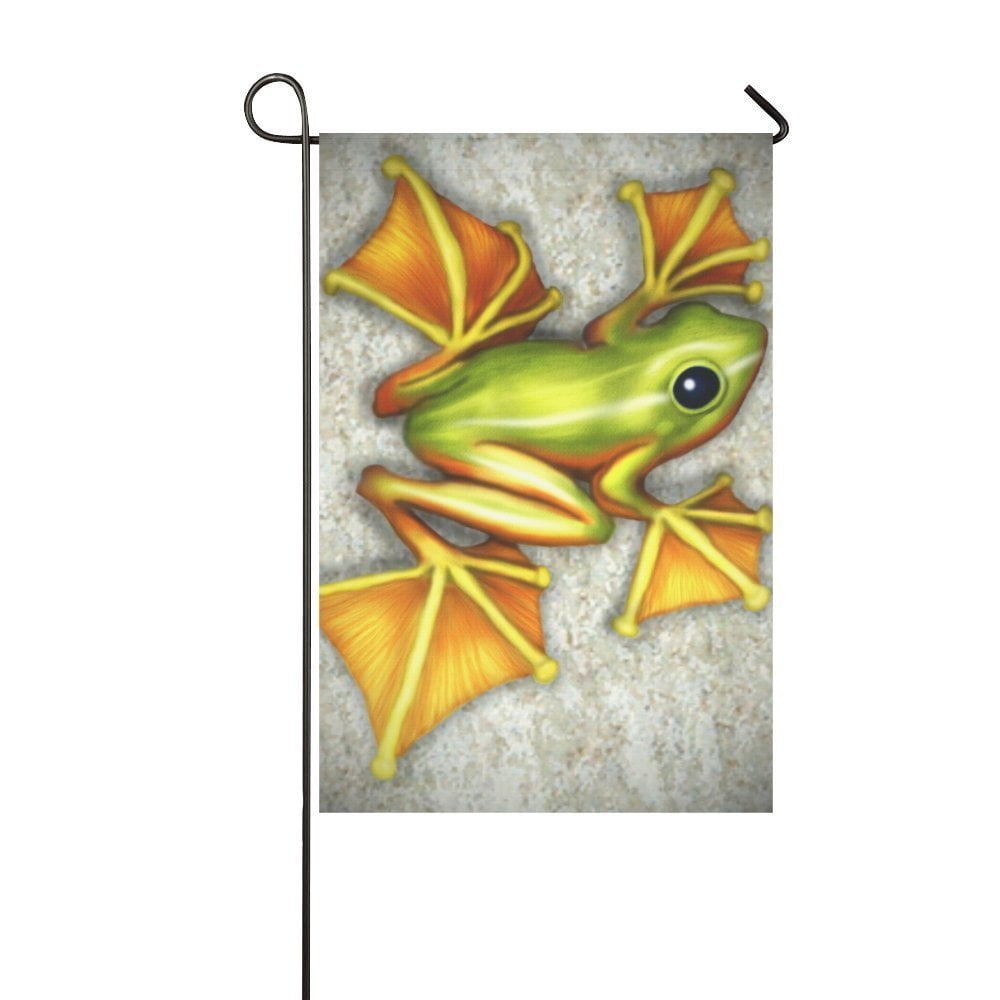 MYPOP Gliding Frog Outdoor Decorative Flag Garden Flag 28x40 inches ...