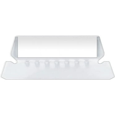 "Universal Plastic Index Tabs, 1/5 Tab Cut, 2 1/4"" Clear, 25-Pack ...