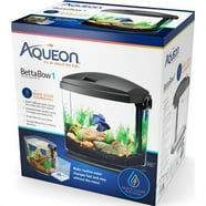 Aqueon MiniBow Aquarium LED Starter Kit, 1 Gallon, Blue - Walmart.com