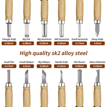 8 Piece Wood Chisel Woodworking Lathe Hand Tool Set - Includes Gouges ...
