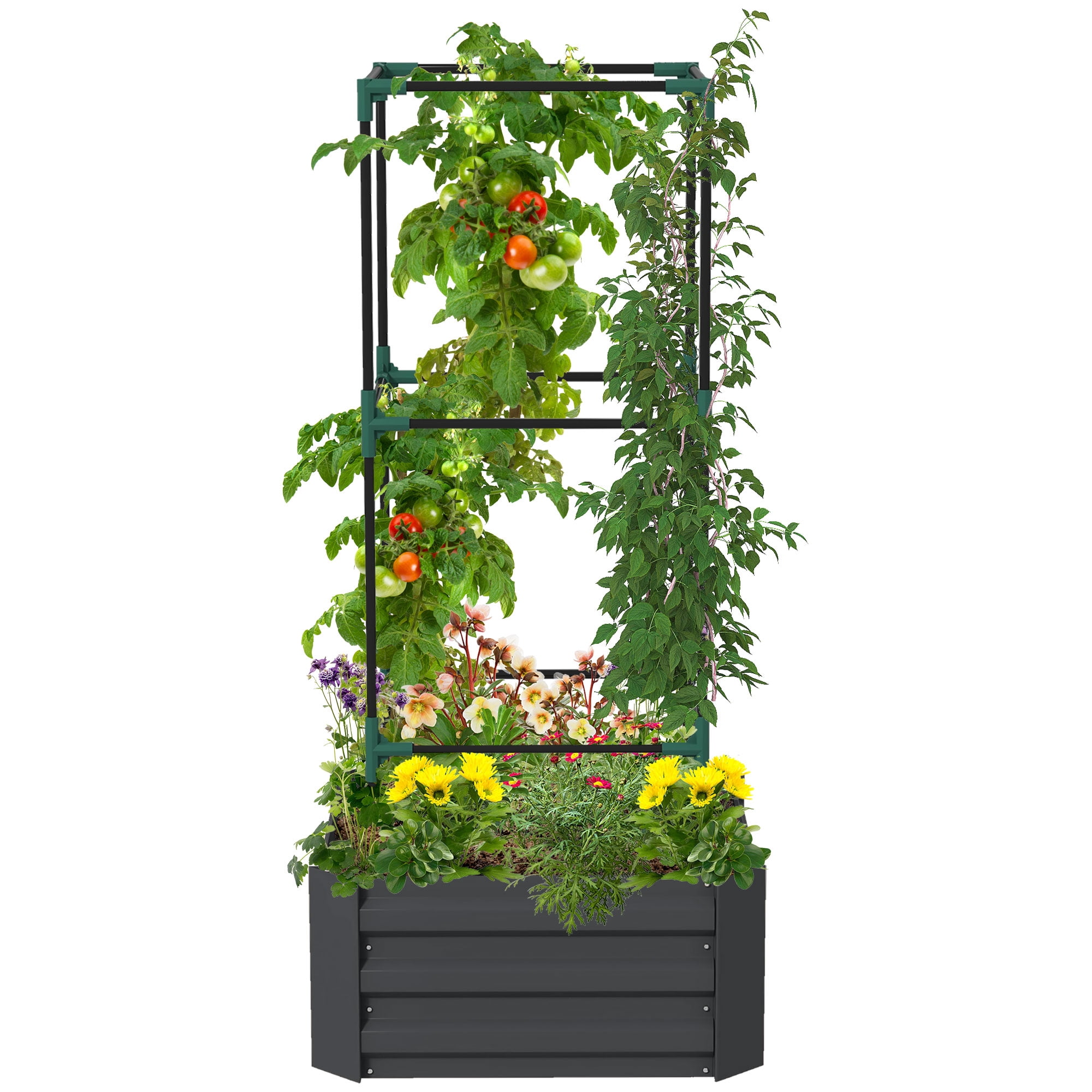Click here for Outsunny Galvanized Raised Garden Bed With 3-Tier... prices