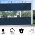 COVERS&ALL Outdoor Clear Panel Curtain, 12 Oz Tarp Max Waterproof & UV ...
