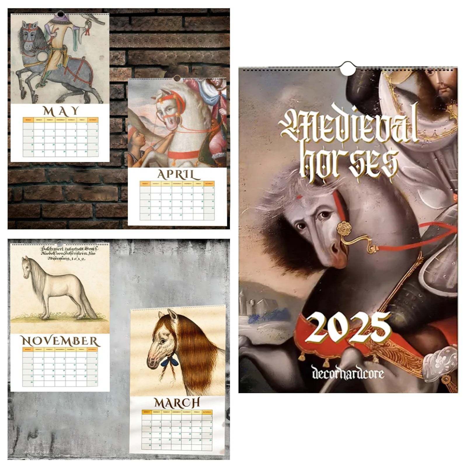Hbdhejl 2025 Medieval Wall Calendar Calendar The 2025 Medieval Calendar ...