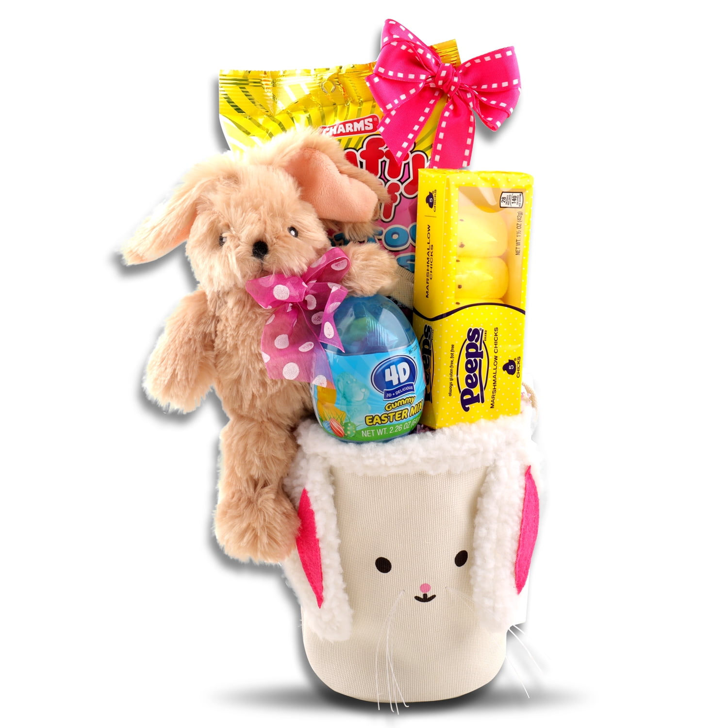 Pink Easter Bunny Gift Basket - Walmart.com