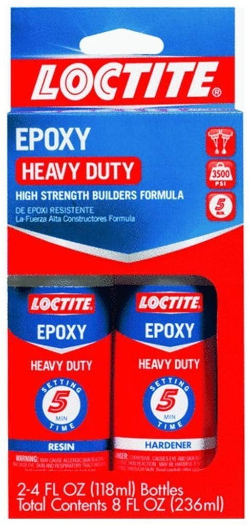 Loctite 1365736 Heavy Duty Epoxy Quick Set 8-Fluid Ounce Bottle 3 Pack ...