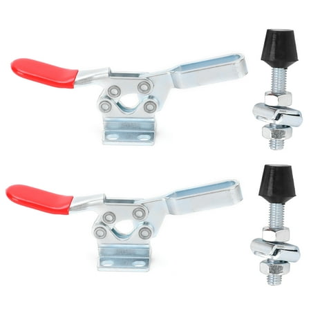 2Pcs Welding Toggle Clamp Horizontal Fixture Elbow Compressor Quick ...