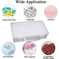 ARTDOT Diamond Painting Storage Organizer, Clear Plastic Box, 64 Small ...