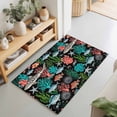 2x3 Washable Area Rugs,Watercolor Marine Life Shark Coral Non-Slip ...