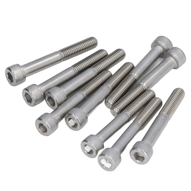 Hex Socket Bolts Assortment,10Pcs Cylindrical Head Caps Hex Socket ...