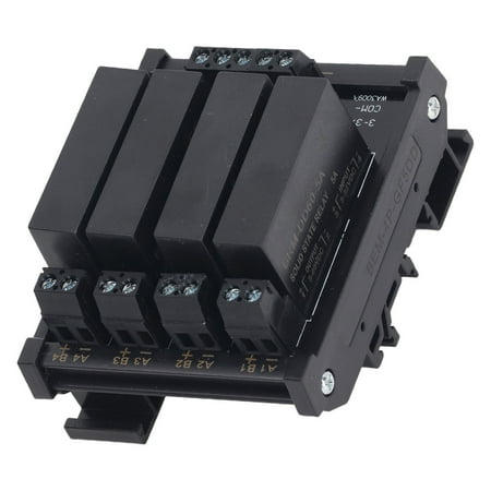 DIN Rail Relay Module,4P DC to DC Solid State Relay Solid State Relay ...