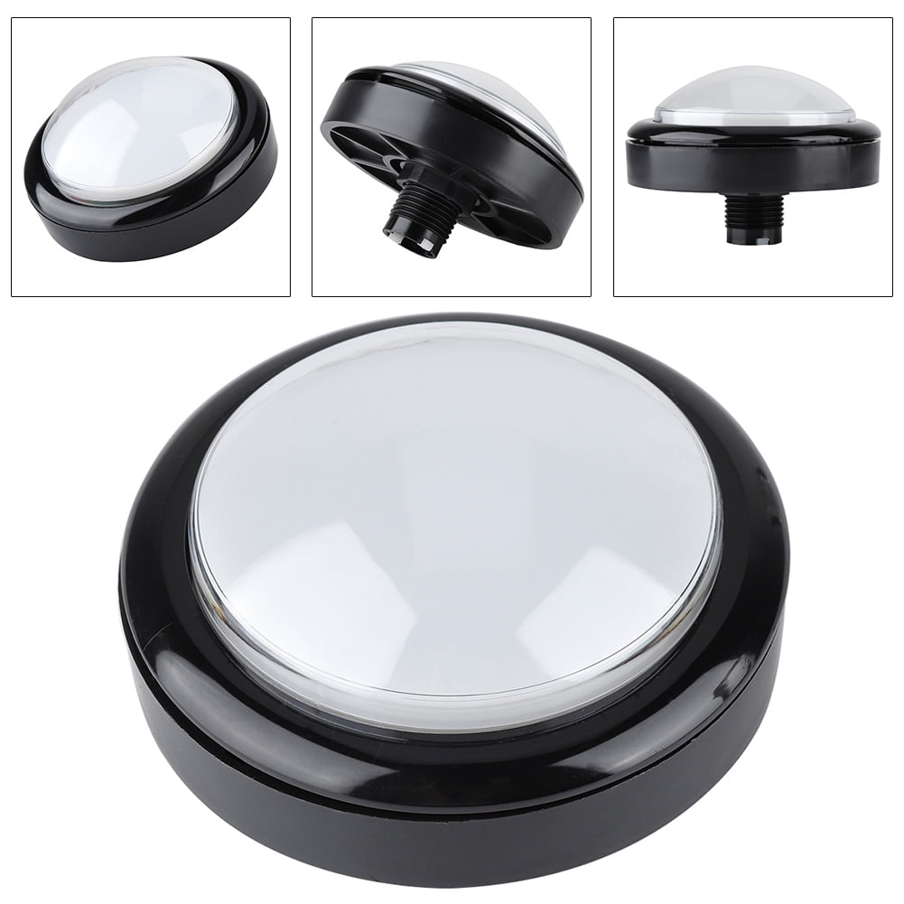 Botón de luz LED, lámpara de luz LED de 100 mm Botón pulsador de juego ...