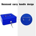 Box with Key Lock, Small Organizer with Tray, Storage Box with Lockable ...