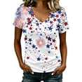 Glisme Women'S Independence Day T Shirts Short Sleeve O Neck Tee ...