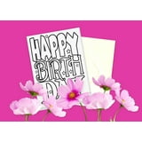 Stonehouse Collection | Kids Happy Birthday Coloring Cards – Color-in ...