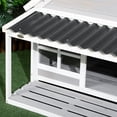 PawHut Outdoor Dog House for Large Dogs w/ Porch, Roof, Windows ...