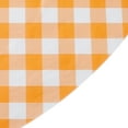 Mainstays Orange Plaid PEVA Vinyl Tablecloth 70 Round Indoor Outdoor ...