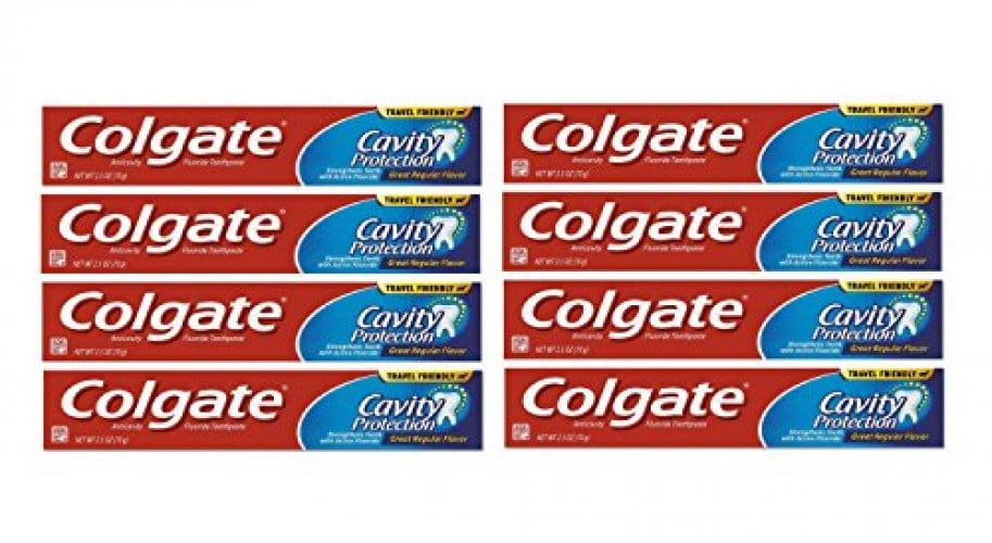 Colgate Cavity Protection Fluoride Toothpaste, Great Regular Flavor ...