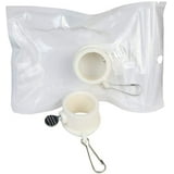 2 Pack Flag Pole Rings, Plastic Rotating Flagpole Flag Mounting Rings ...