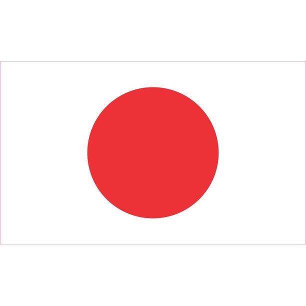 5in x 3in Japan Japanese Country Flag Bumper Sticker Decal Window ...