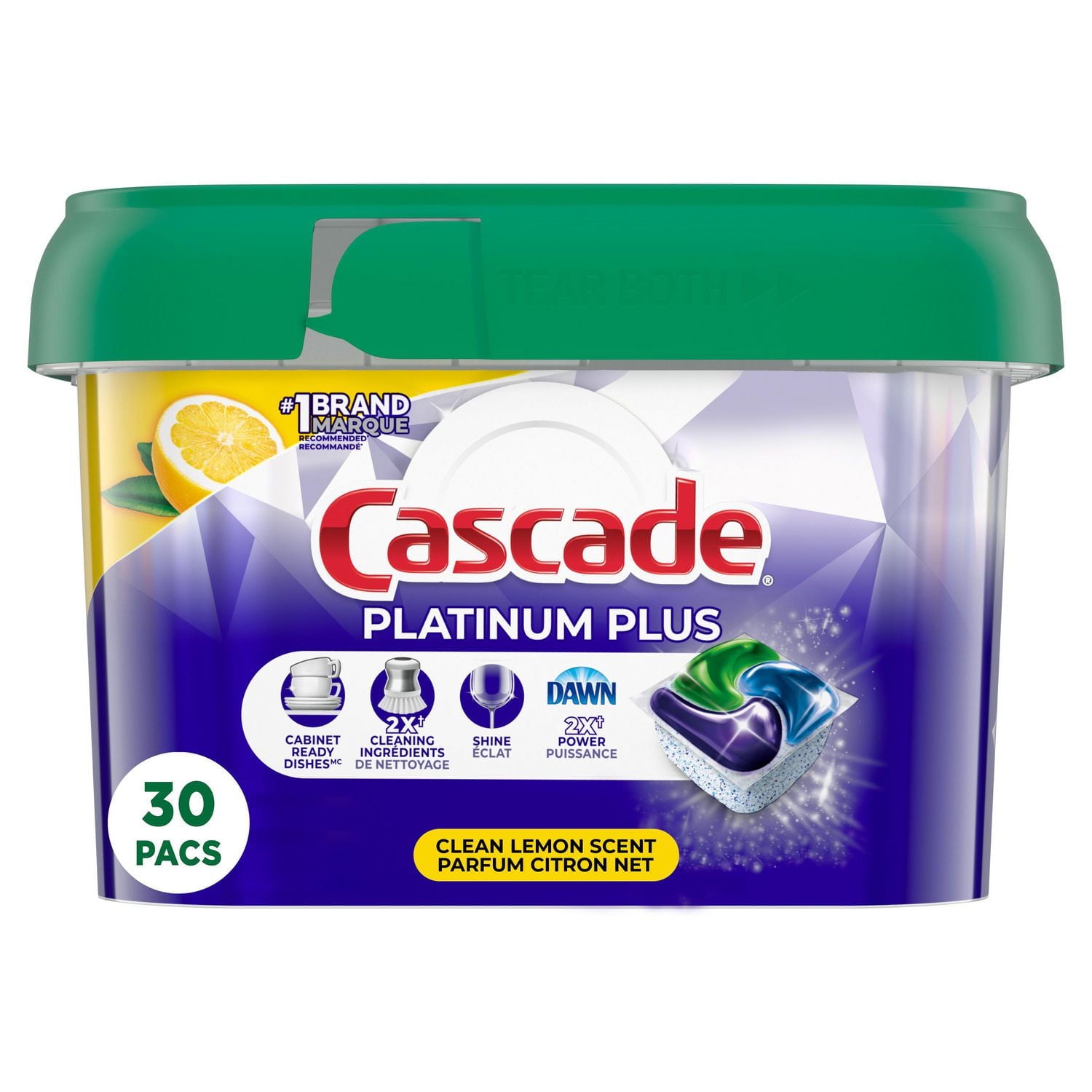 Cascade Platinum Plus Capsules pour Lave-Vaisselle, Détergent pour Lave ...