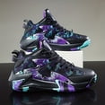 Men’s Camouflage Basketball Sneakers, Breathable Cushioned High ...