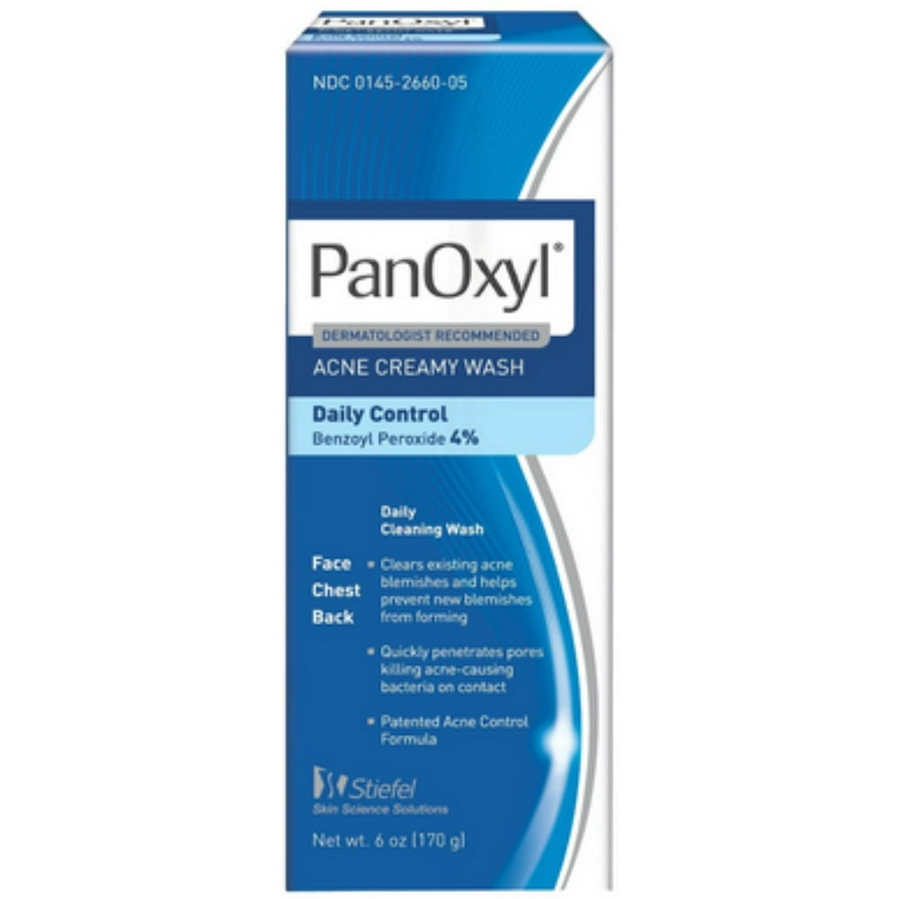 Panoxyl 4 Acne Creamy Wash 4 Benzoyl Peroxide 6 Oz Pack Of 4
