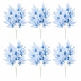Gallickan 6 Pack Artificial Colored Leaves Faux Potted Foliage ...