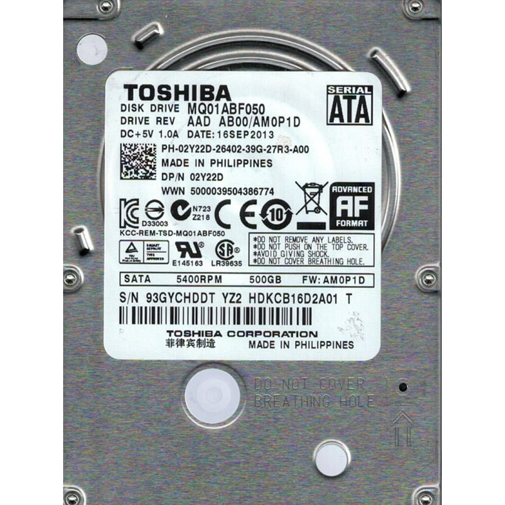 Toshiba MQ01ABF050 500GB AAD AB00/AM0P1D PHILIPPINES - Walmart.com ...