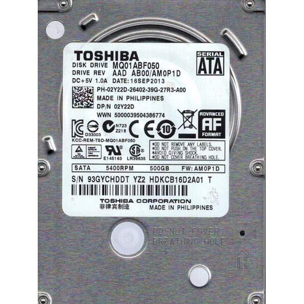 Toshiba MQ01ABF050 500GB AAD AB00/AM0P1D PHILIPPINES - Walmart.com ...