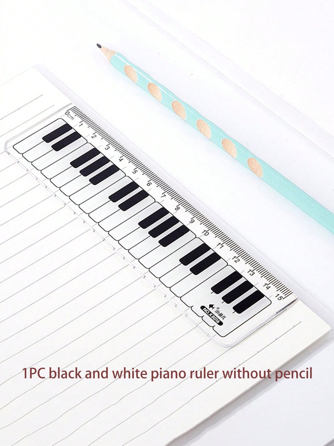 1pc Musical Note & Piano Design Ruler 15cm For Elementary School ...