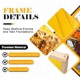 10 Pack Beehive Frames and Wax Foundations for Deep Brood Bee Hives ...