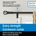 Mainstays Easy Install Decorative Cage Window Curtain Rod, Adjustable ...