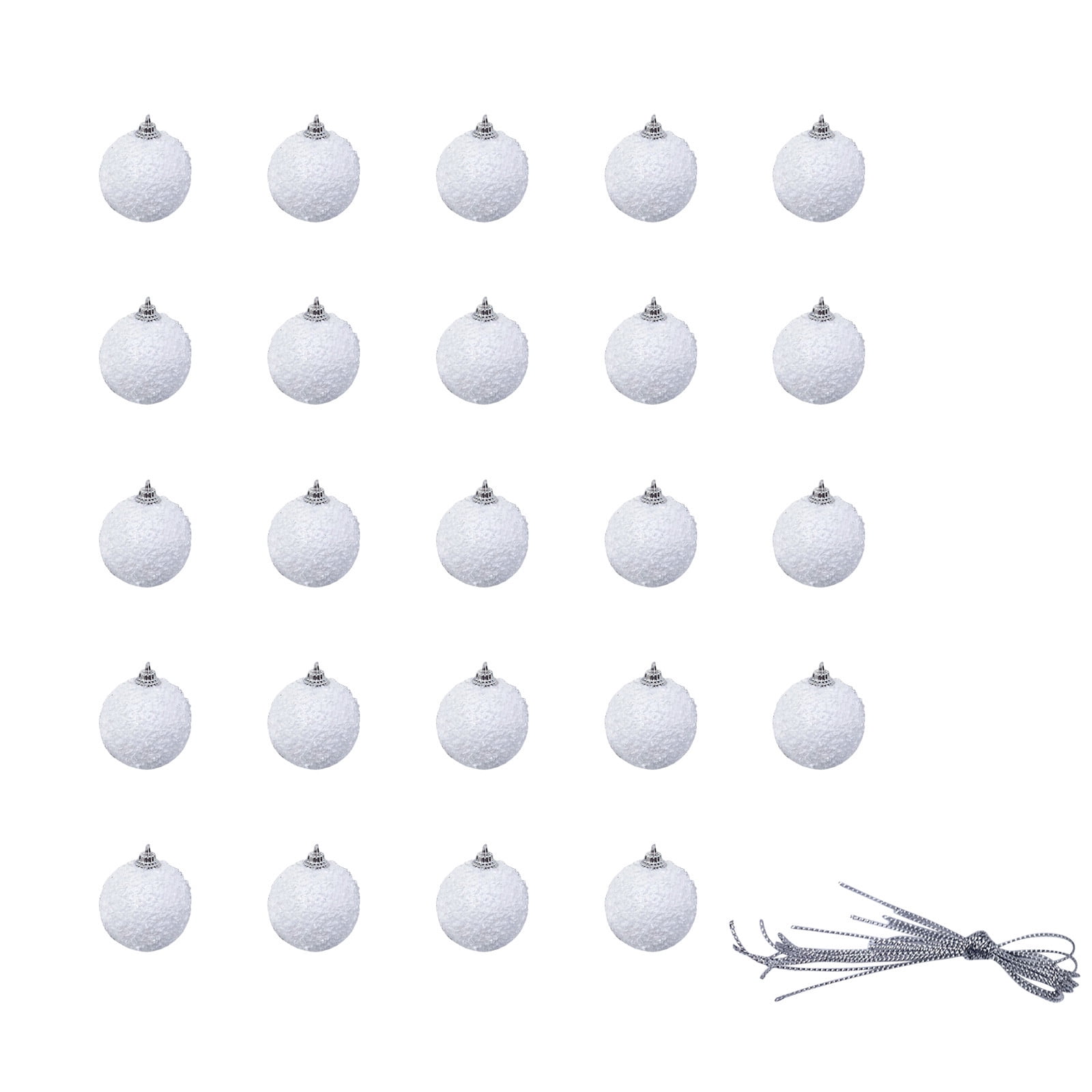 Click here for Ontiwes 24-Pack White Shatterproof Foam Christmas... prices