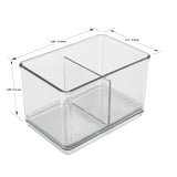 The Home Edit 4-Piece Office Desktop Edit Clear Plastic Storage System ...