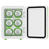 Mountain Dew Mini Personal Fridge Cooler, 6-Can Beverage Refrigerator ...