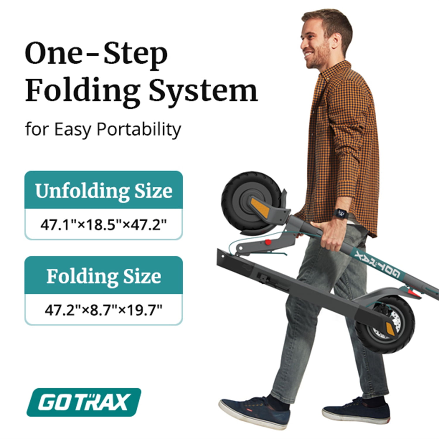 Buy Gotrax G3 Plus Electric Scooter, 10 Pneumatic Tires, Max 18 Mile ...