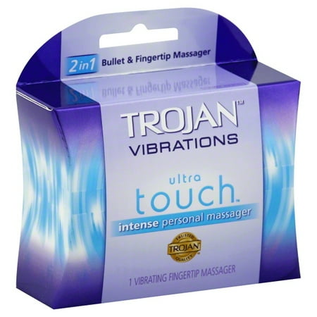 Trojan Vibrations 2 in 1 Bullet & Fingertip Ultra Touch Intense ...