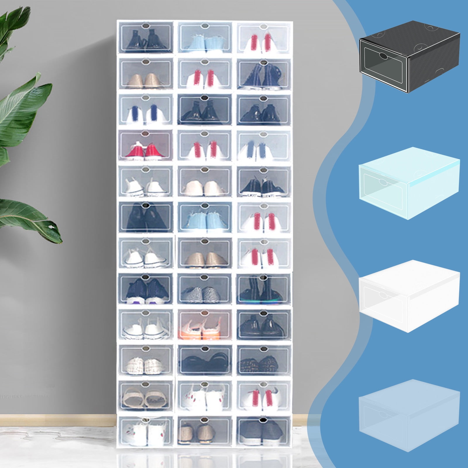 Click here for Iumwxz Shoe Rack Storage Shelves Transparent Shoe... prices