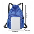 Drawstring Fitness Bag Waterproof Oxford Fabric Gym Bag Large Capacity ...