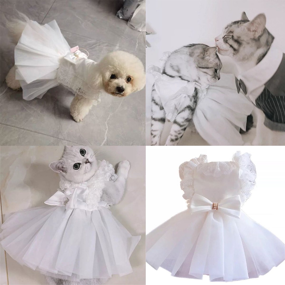 Dog Wedding Dress Costume