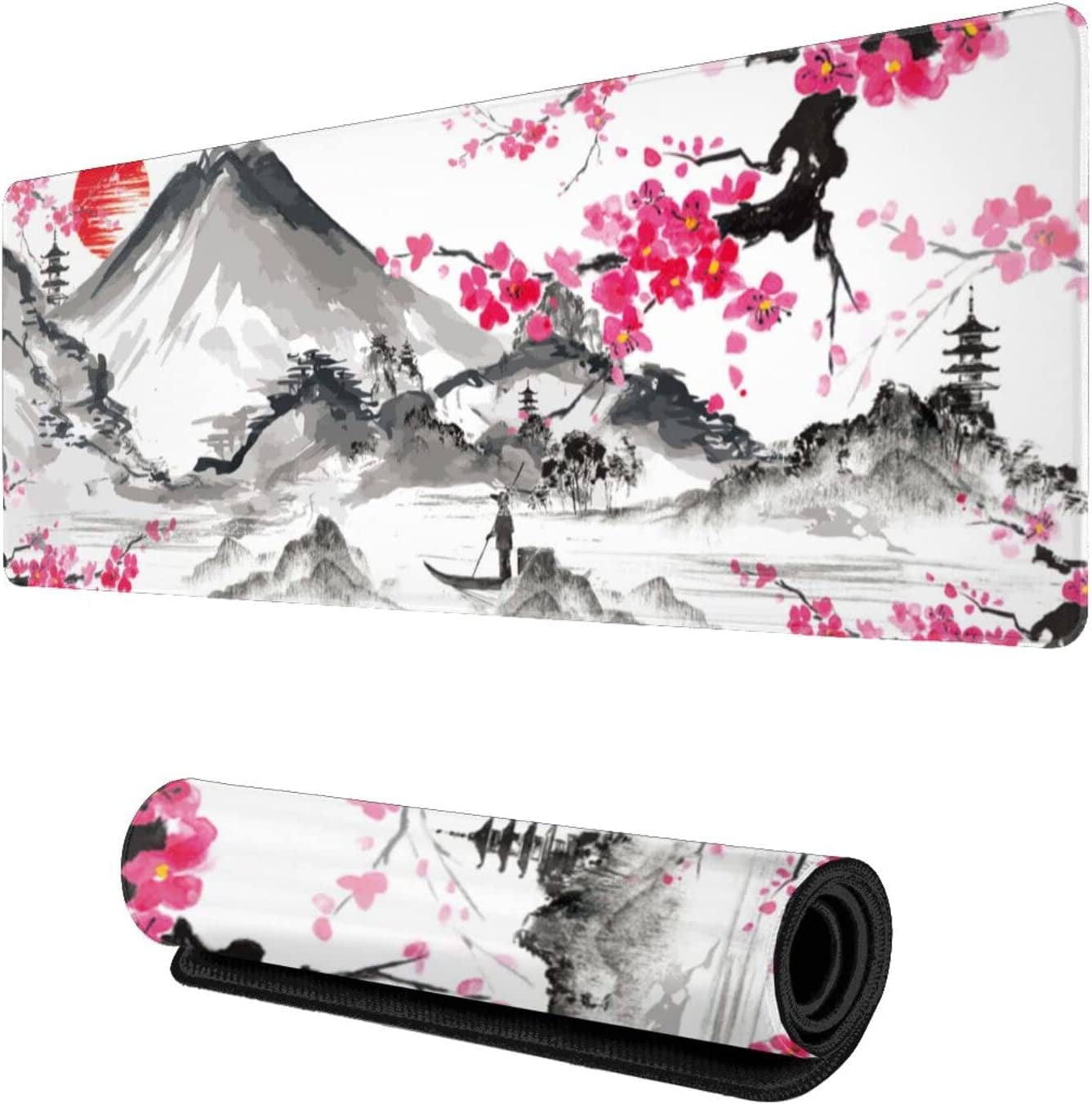 Japanese Mouse pad Cherry Blossom Gaming Mouse pad Extended XL Mousepad ...
