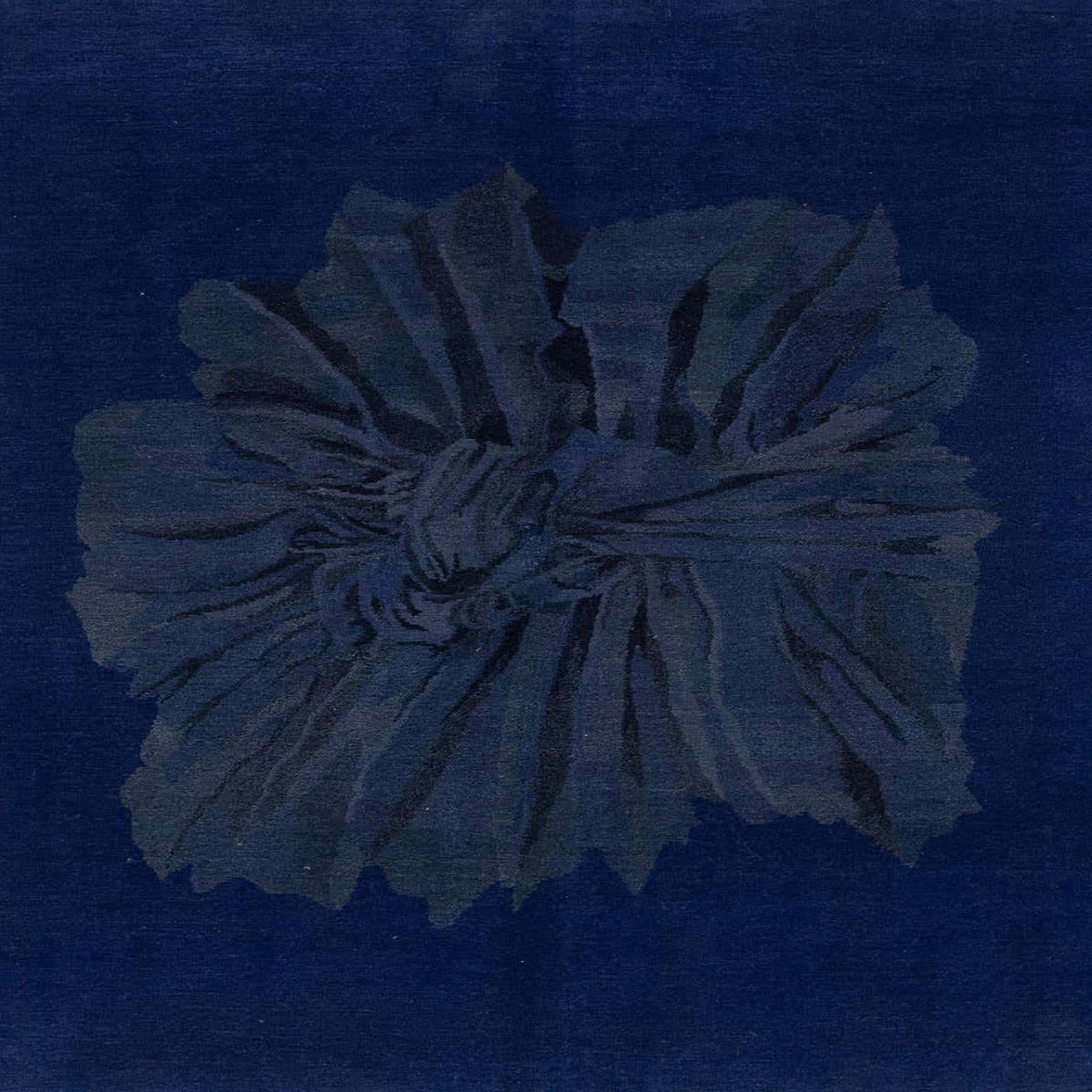 Ahgly Company Indoor Square Abstract Blue Abstract Area Rugs, 5' Square ...