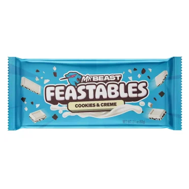 Feastables MrBeast Milk Chocolate Candy Bar, Creamier Texture, 2.1 oz ...