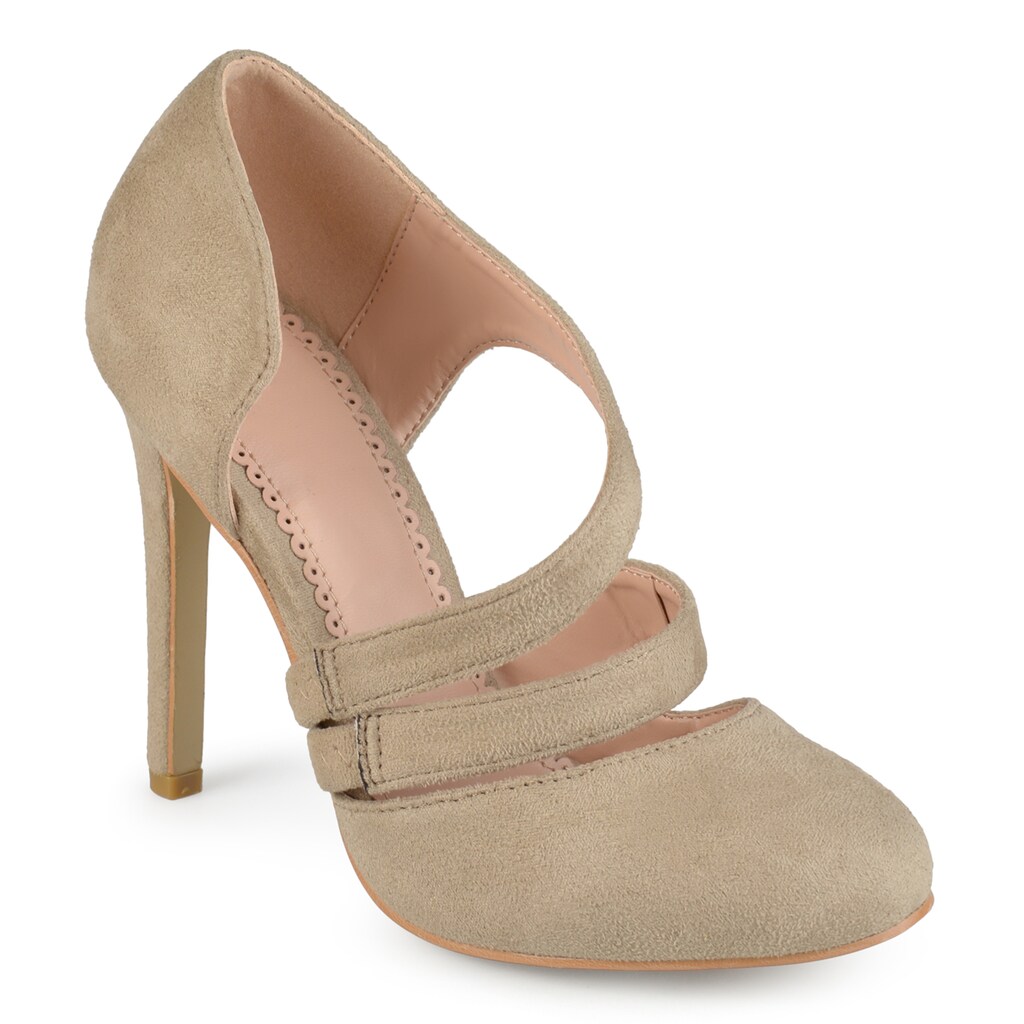 Journee Collection Zeera Women's High Heels Taupe - Walmart.com