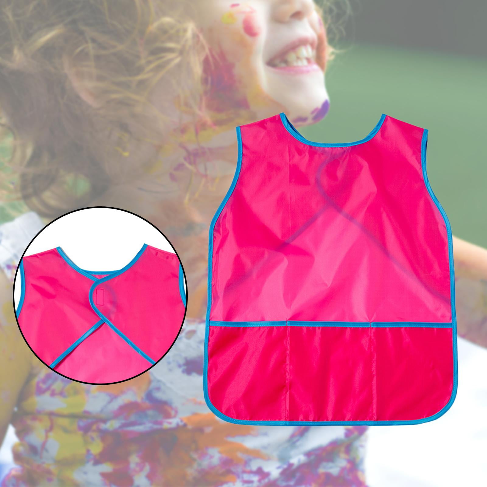 Smocks Painting Aprons Sleeveless Art Supplies Waterproof with Pocket ...