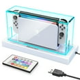 Mooroer LED Lighted Dust Cover for Nintendo Switch & OLED, Transparent ...