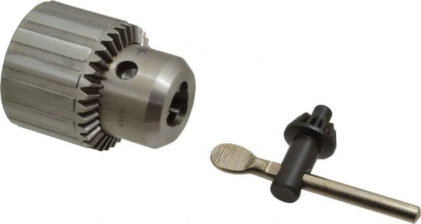Accupro JT33, 1/32 to 1/2" Capacity, Tapered Mount Drill Chuck Keyed, 2 ...
