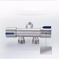 304 Stainless Steel SUS One-In And Two Out Three Way Angle Valve ...