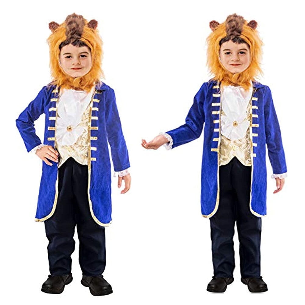 Boys Prince Beast Costume Dress up Halloween Party Pretend Cosplay ...